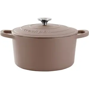 CROCKPOT 7 Quart Enameled Cast Iron Dutch Oven - Pink