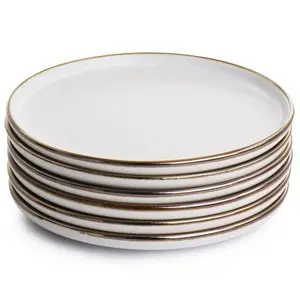 ELAMA Arthur 6 Piece Stoneware Salad Plate Set