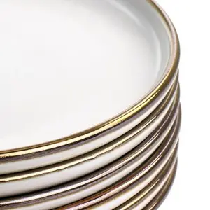 ELAMA Arthur 6 Piece Stoneware Salad Plate Set