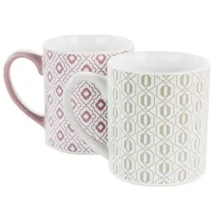 MR. COFFEE Bliss 4 Piece 20oz Can Shaped Stoneware Mug Set