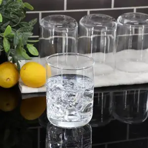 GIBSON HOME Emory 4 Piece 15 Ounce Double Old Fashioned Glass Set