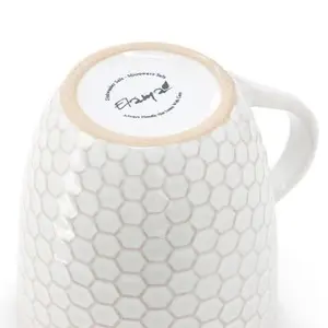 ELAMA Honeycomb 6 Piece 15 Ounce Mug Set