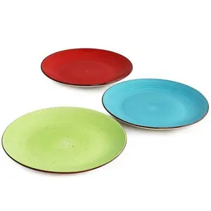 ELAMA Sebastian 6 Piece Stoneware Dinner Plate Set