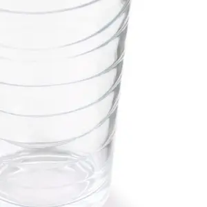 GIBSON HOME 4 Piece 13.5 Ounce Swirl Double Old-fashioned Glassware Set