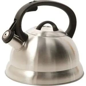 MR COFFEE Flintshire 1.75 Qt. Stainless Steel Whistling Tea Kettle - Metallic Silver