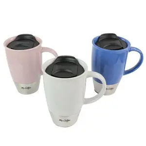 MR. COFFEE Coffee14 Oz Stoneware Assorted Travel Mug Set Of 3 - Blue
