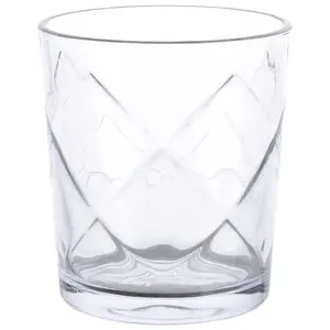 GIBSON HOME 16 Piece Lattice Glassware Drinkware Set
