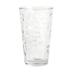 GIBSON HOME 4 Piece 16 Ounce Bubble Glass Tumbler Set