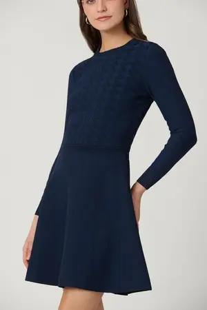 Shoshanna Elliot Cable Texture Knit Dress