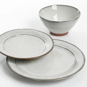 GIBSON ELITE Terranea 12 Piece Stoneware Dinnerware Set