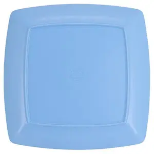 GIBSON HOME Grayson 4 Piece 10.5 Inch Square Melamine Dinner Plate Set
