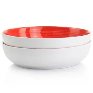 GIBSON HOME Crenshaw 8.5 Inch 2 Piece Stoneware Dinner Bowl Set