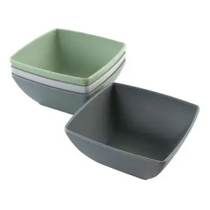 GIBSON HOME Grayson 4 Piece 6 Inch Melamine Bowl Set - Assorted