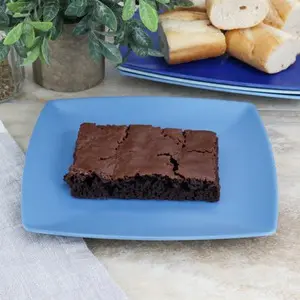 GIBSON HOME Grayson 4 Piece 8.5 Inch Square Melamine Dessert Plate Set