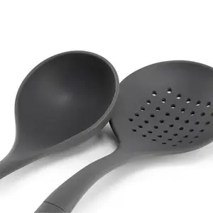 OSTER Ridgecrest 2 Piece Silicone Kitchen Tool Skimmer And Ladle Set