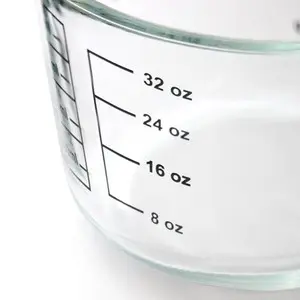 OSTER Coolidge 4 Cup Glass Measuring Cup With Snap On Lid