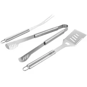 OSTER Baldwin 3 Piece Stainless Steel Barbecue Tool Set