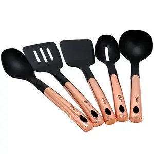 OSTER Kitchen Bliss Kitchen Tools Set With Rose Gold Handle - Copper
