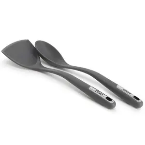 OSTER Ridgecrest 2 Piece Silicone Kitchen Tool Serving Spoon And Turner Set