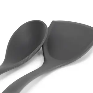 OSTER Ridgecrest 2 Piece Silicone Kitchen Tool Serving Spoon And Turner Set