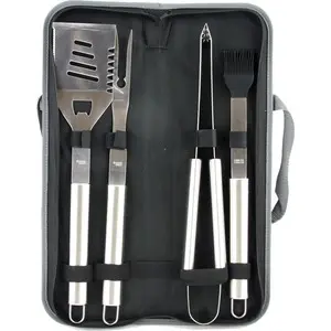 Gibson Grill Basics 5 Piece Grill Basics Bbq Set - Silver