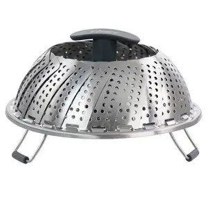 OSTER Bluemarine Expandable Stainless Steel Steamer Basket - Silver