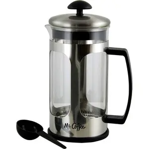 MR COFFEE Daily Brew 1.2 Quart Coffee Press - Silver