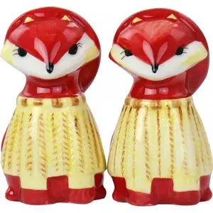 GIBSON HOME Woodland Fox Salt & Pepper Set - Multi