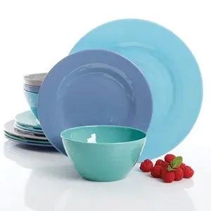 GIBSON HOME Brist 12 Piece Dinnerware Set In 4