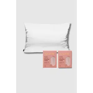 LUCE Silky Satin Pillow Case 2 Pieces - White