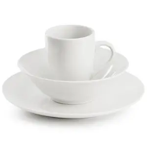 GIBSON HOME Wintercap 12 Piece Fine Ceramic Dinnerware Set