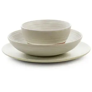 GIBSON ELITE 12 Piece Dreamweaver Round Earthenware Dinnerware Set