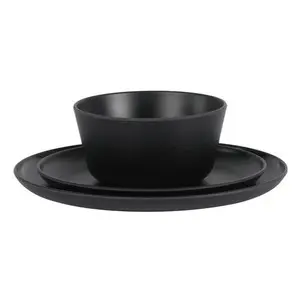 GIBSON HOME Fairhope 12 Piece Melamine Round Dinnerware Set
