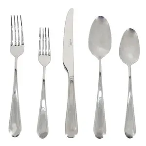 GIBSON ELITE Claudine 20 Piece Stainless Steel Flatware Set