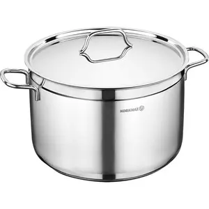 KORKMAZ Alfa 2 Piece 8.5 Liter Stainless Steel Casserole Dish With Lid - Silver