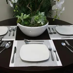 GIBSON HOME Hamme 46 Piece Flatware Set With Wire Caddy