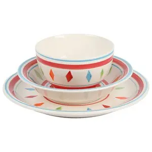 GIBSON HOME Heidy 12 Piece Durastone Dinnerware Set