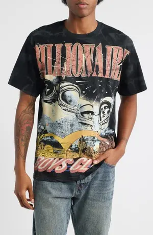 BILLIONAIRE BOYS CLUB Rushmore Cotton Graphic T-shirt