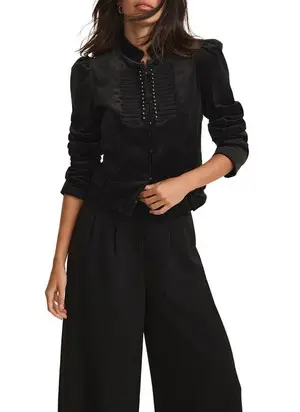Mint Velvet Velvet Military Jacket