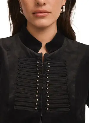 Mint Velvet Velvet Military Jacket