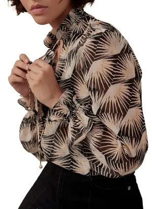 Mint Velvet Geo Print Blouse