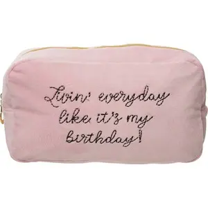 Totalee Gift Large Velvet Bag - Pink
