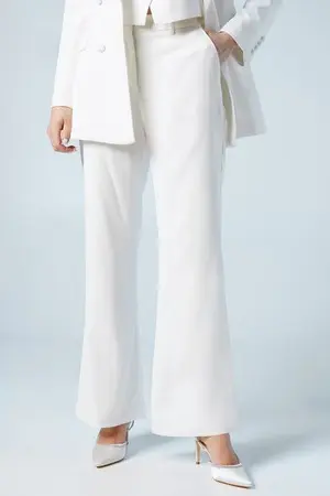 Coast Premium Flare Bridal Trousers - Ivory