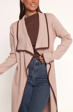 PETAL & PUP Vallis Contrast Trim Cardigan
