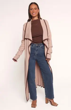 PETAL & PUP Vallis Contrast Trim Cardigan
