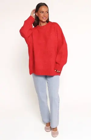 PETAL & PUP Lloyd Oversized Crewneck Sweater