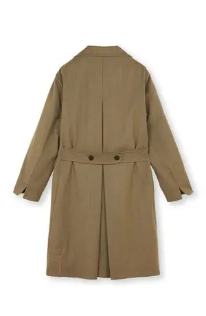 FORTELA Serwilliam Wool Double-breasted Coat - Green