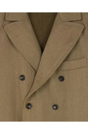 FORTELA Serwilliam Wool Double-breasted Coat - Green