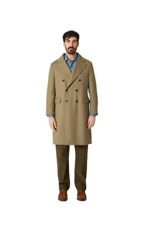 FORTELA Serwilliam Wool Double-breasted Coat - Green