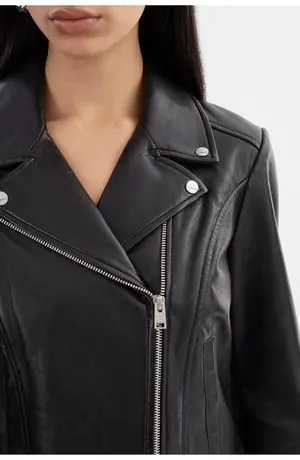 LAMARQUE Klea Recycled Leather Biker Jacket